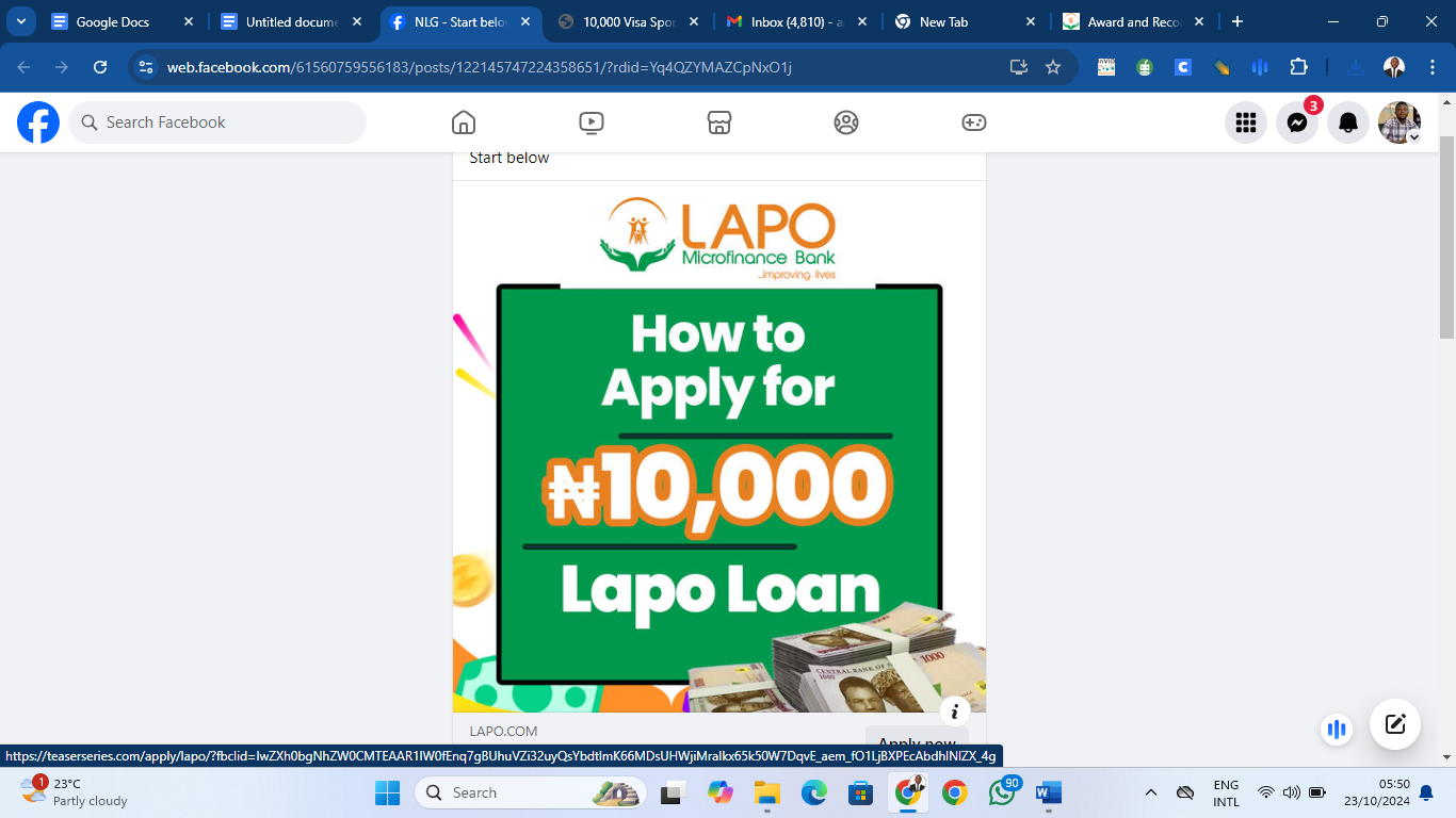 FactCheck: Website Used to Promote LAPO Loan on Facebook Serves ...